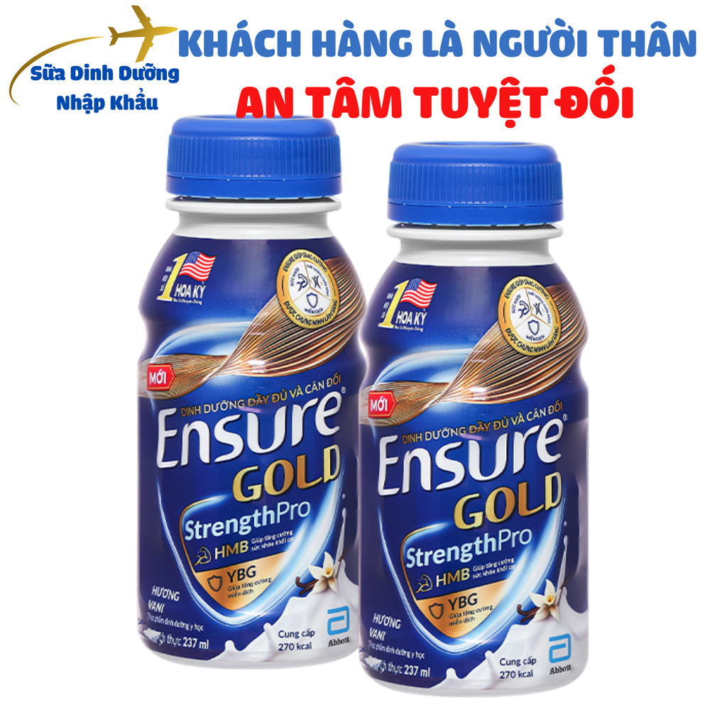 6 chai Ensure gold nước Vigor HMB 237ml - Hàng chính hãng - Date mới | Shopee Việt Nam