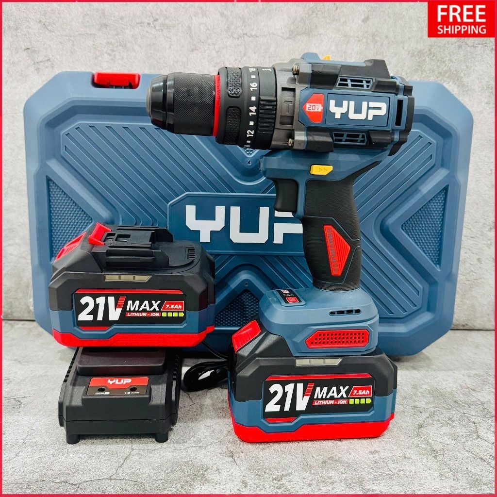 11 Máy khoan pin YUPAI YP20-DR13B lực siết 160NM, Chuyên rút lỗi, khoan bê tông, tường, sắt, gỗ ...