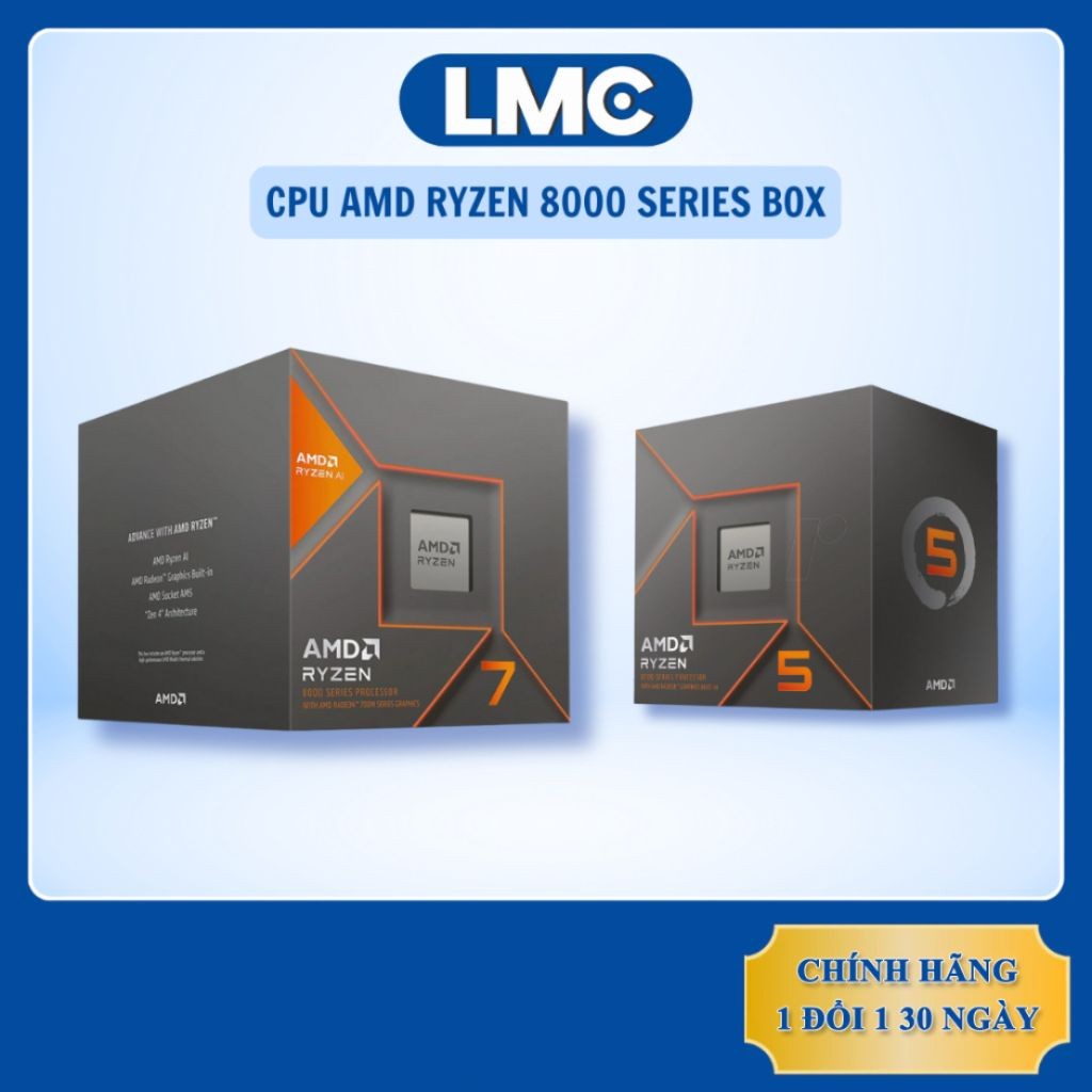 CPU AMD Ryzen 8000 Series Box ( 8700G - 8700F - 8600G - 8500G - 8400F ...