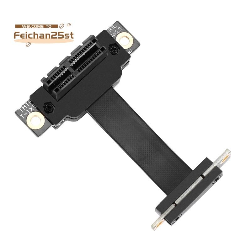 Cáp nâng PCIe X1 Dual 90 độ Góc phải PCIe 3.0 X1 sang X1 Cáp nối dài ...