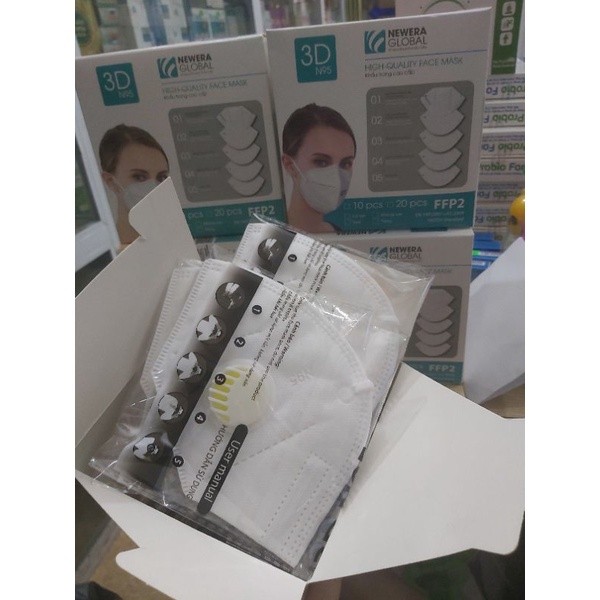 khẩu trang 3d N95 có van khí (Hộp 10 chiếc) | Shopee Việt Nam