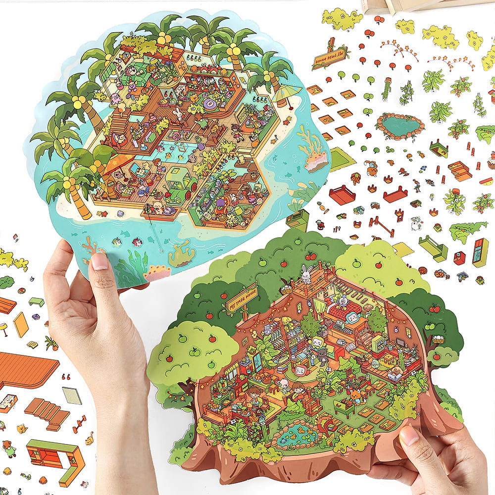 Enwei 3 Chiếc [Siêu Lớn Series] Cảnh Deco Dán Chống Thấm Nước 3D Phong ...