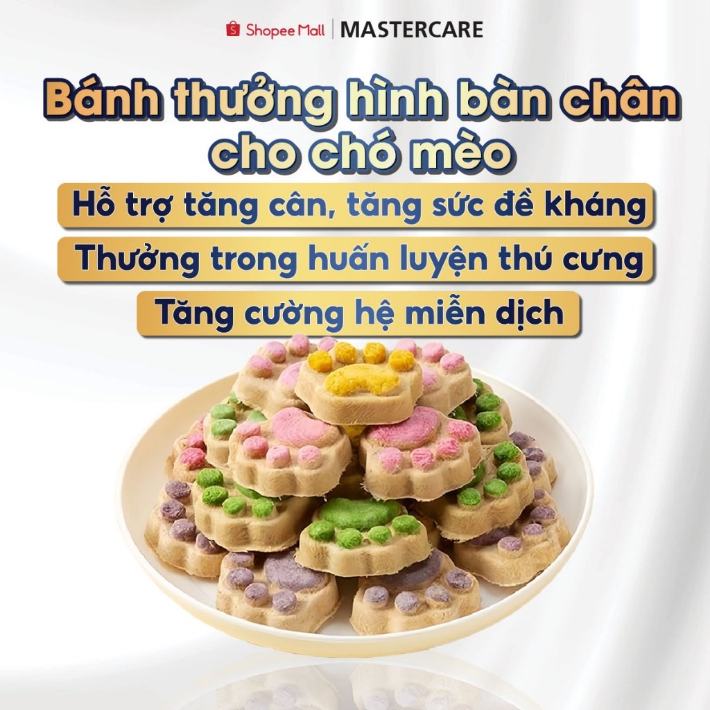 Bánh Thưởng Bàn Chân cho Chó Mèo 5g | Shopee Việt Nam