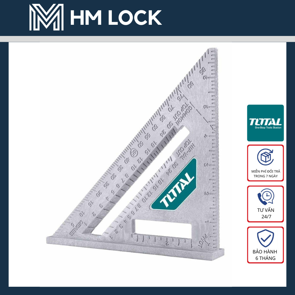 THƯỚC GÓC VUÔNG TOTAL HỆ ĐO INCH - HÀNG CHÍNH HÃNG - TMT61201 - HM LOCK | Shopee Việt Nam