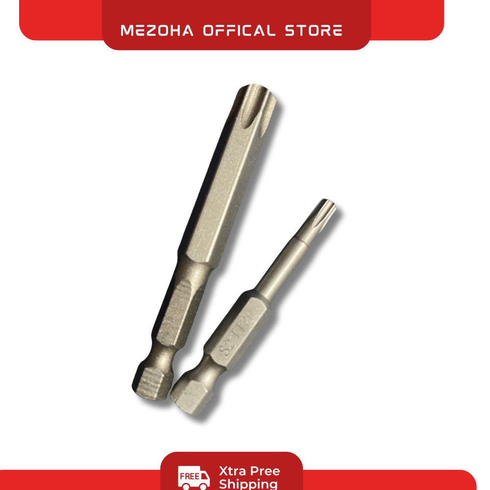 Bộ 2 mũi hoa thị chân lục giác loại có lỗ T20/T50 Mezoha chuyên tháo ốc các dòng máy giặt MEZOHA ...