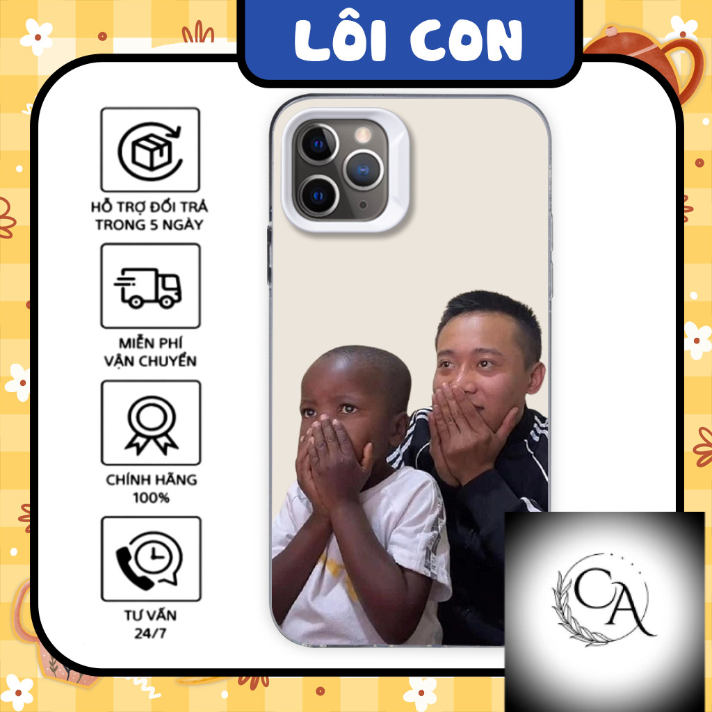 Ốp Lưng Ốp Điện Thoại Lôi Con Quang Linh Vlog Angola Đáng Yêu Dễ Thương ...
