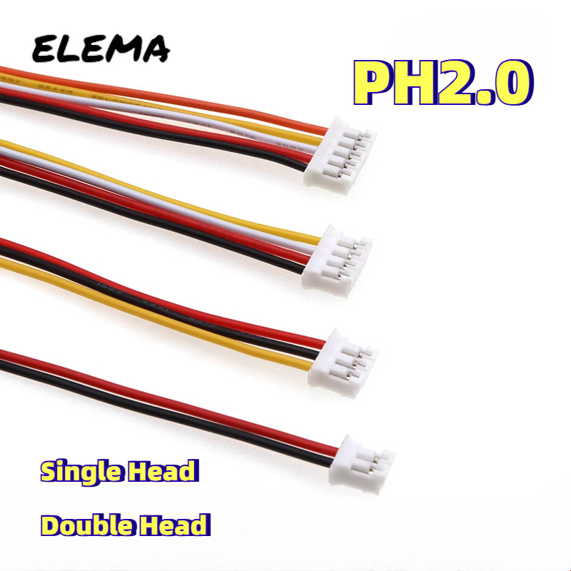 5 Chiếc PH2.0 Nam Kết Nối Dây 20cm Chiều Dài Dây Khoảng Cách 2.0mm 26AWG Dây Đơn / Đôi Đầu Dây ...