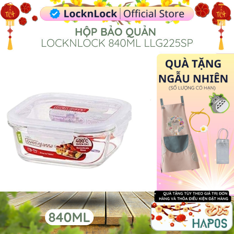Hộp thủy tinh chịu nhiệt 840ml Chính hãng LocknLock LLG225SP - HAPOS KIDS | Shopee Việt Nam