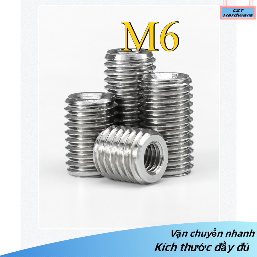 Ren cấy ốc ，Quy lô cấy chân ren các loại inox 304，nối ren trong ren ngoài M6 (CZT-YL-VN-w ...
