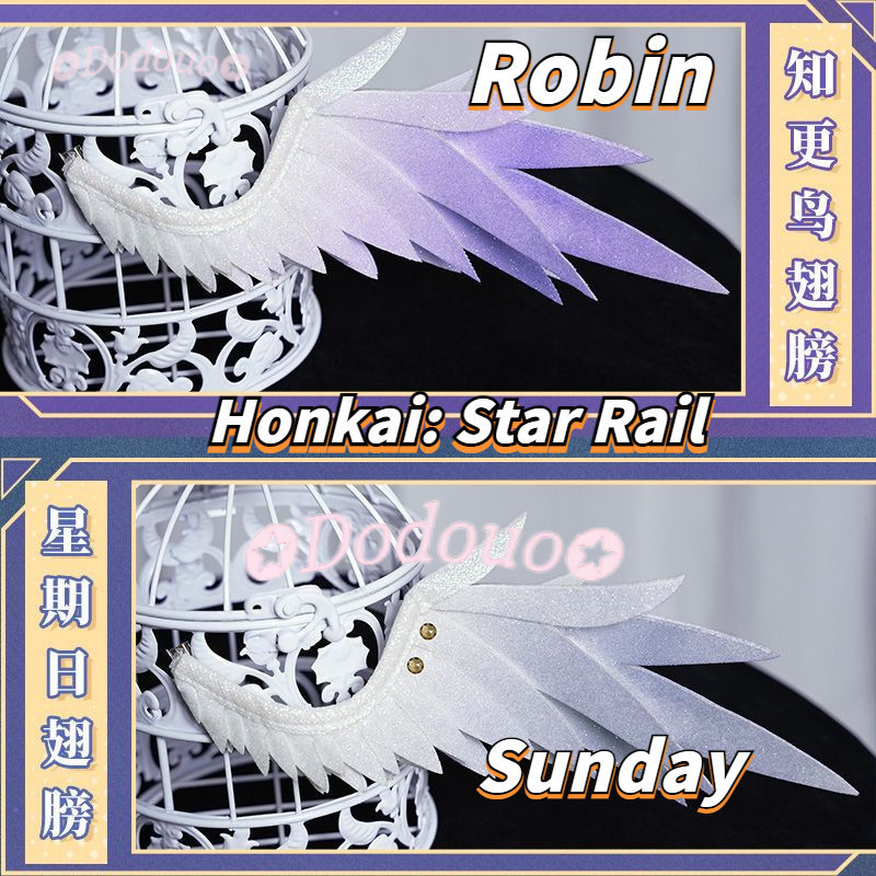 Honkai: Star Rail cos Sunday Robin Wing headwear cosplay đạo cụ bán ...
