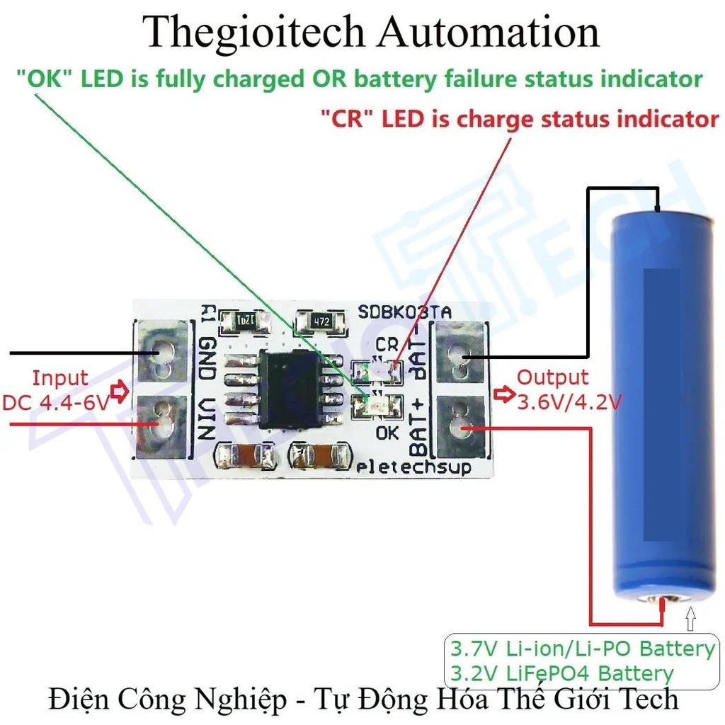 MPPT Solar Charger Controller 4.2V/3.6V 1A Auto-Adjust for Li-ion ...