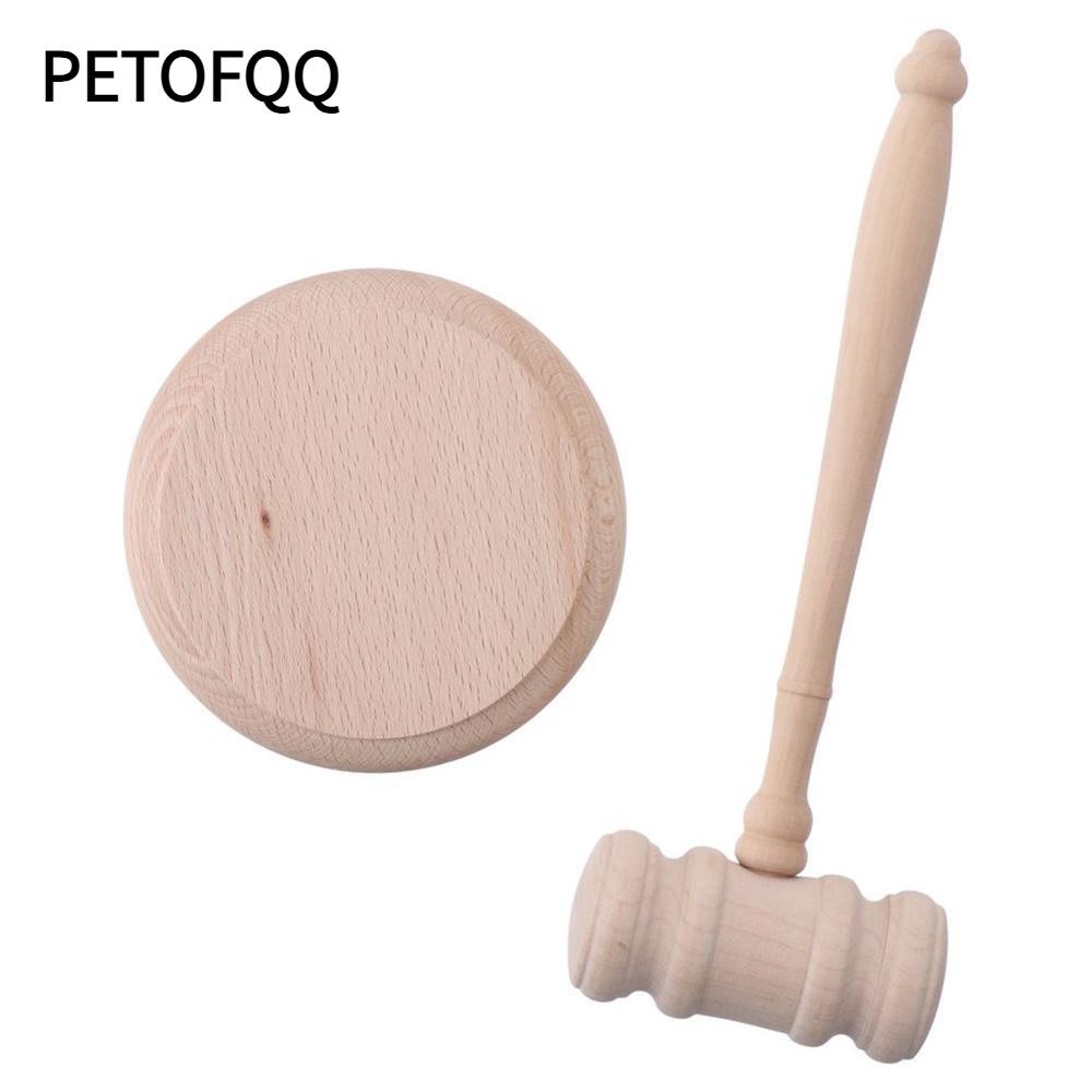 Petofqq Gavel, Judge Hammer và Gravel Bộ gaver và khối gỗ thủ công ...
