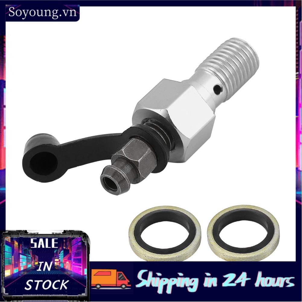 Soyoung Bộ chuyển đổi lắp phanh Banjo Bu lông M10x1.0mm với vòng đệm ...