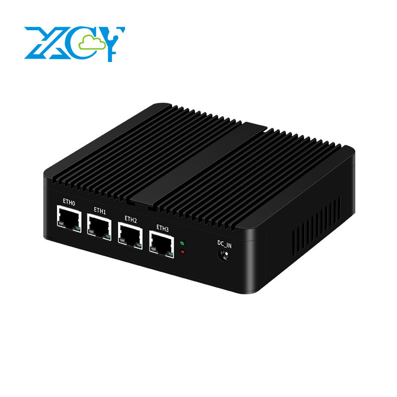 XCY Firewall Router Mini PC Celeron J1900 N100 J4125 4x 2.5G Ethernet ...