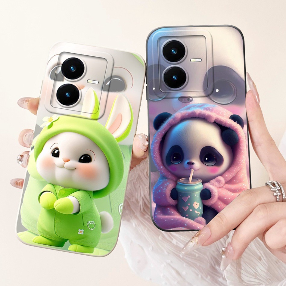 Vivo Y22 Y22s Y22t Vỏ Điện Thoại Hoạt Hình Gấu Trúc Thỏ Dễ Thương Vivo ...