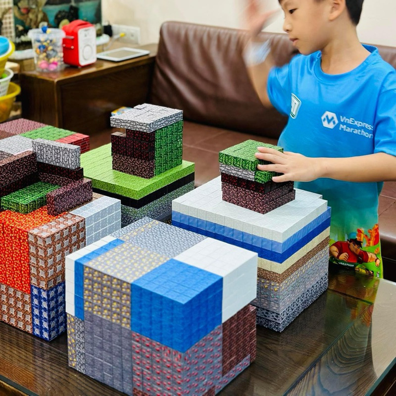 50 tặng 15 Nam châm Minecraft Khối Block Minecraft Nam Châm Từ Tính ...