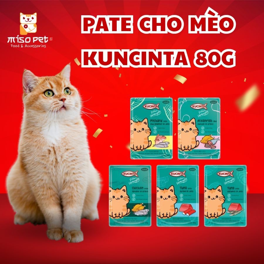 Pate KUCINTA Gói 80g Dành Cho Mèo - Pate Kucinta Nhập Khẩu Malaysia ...