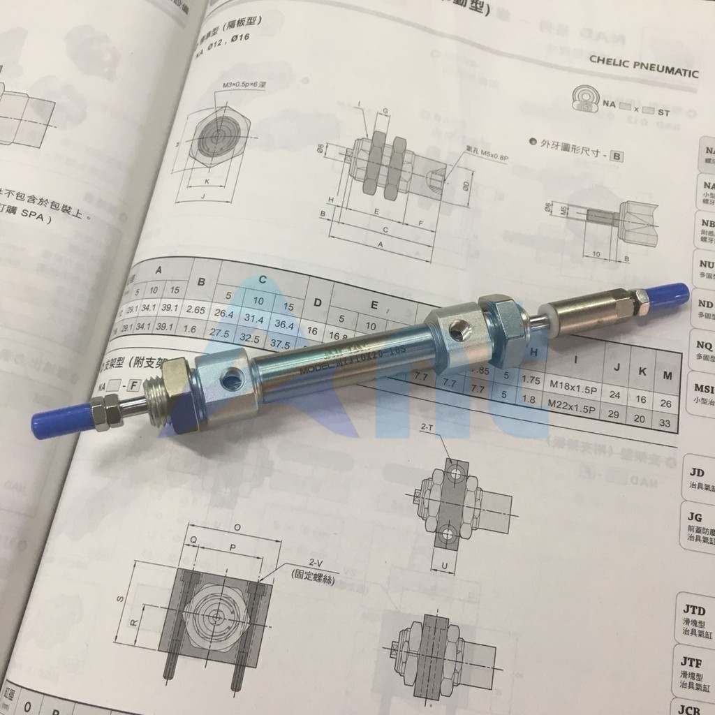 Xi Lanh Mini Bằng Thép Không Gỉ Mij10 * 20-10S Chính Hãng Airtac Xi ...