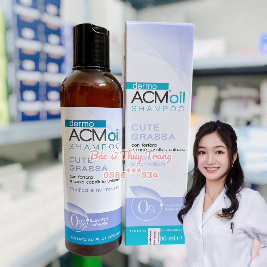 (CHÍNH HÃNG) Dầu Gội Dermo ACM Oil Shampoo Cute Grassa Dành Cho Da Đầu ...