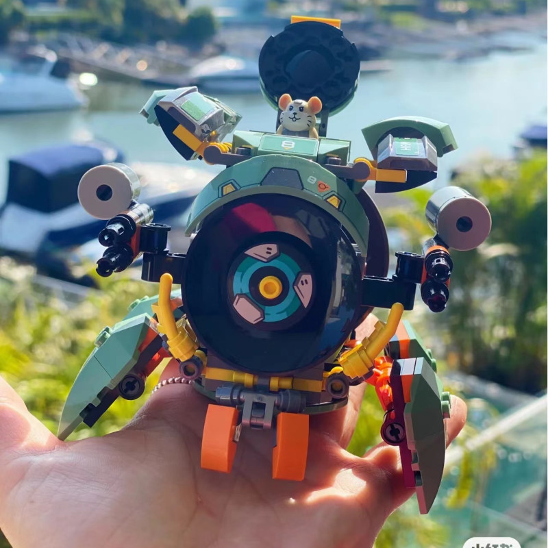 Tương thích Lego Khối Xây Dựng Hamster Bóng Hủy Diệt Mecha Overwatch ...