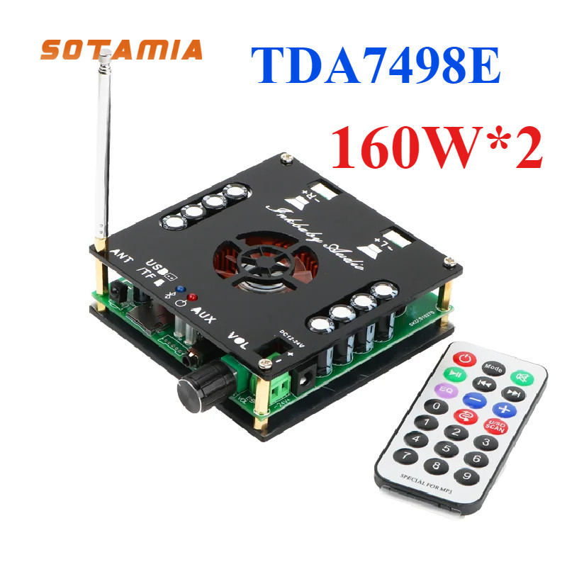 Sotamia TDA7498E Bảng khuếch đại công suất Bộ khuếch đại âm thanh tương thích Bluetooth Bộ ...