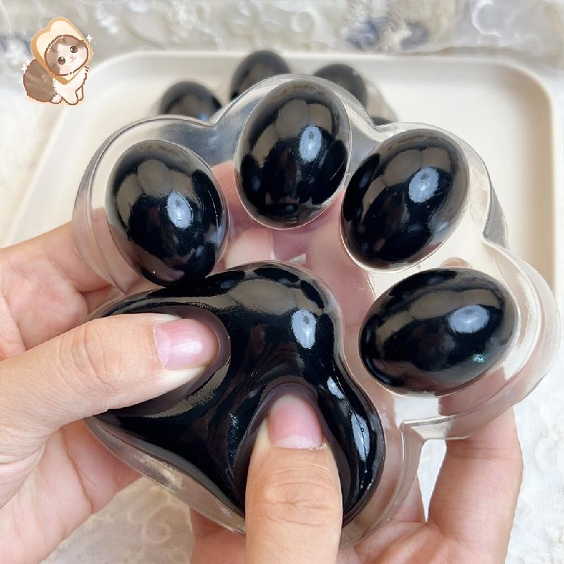 Trong suốt Lớn Squish Cat Foot Antistress Taba Big Cat Paw Đồ chơi cứu ...