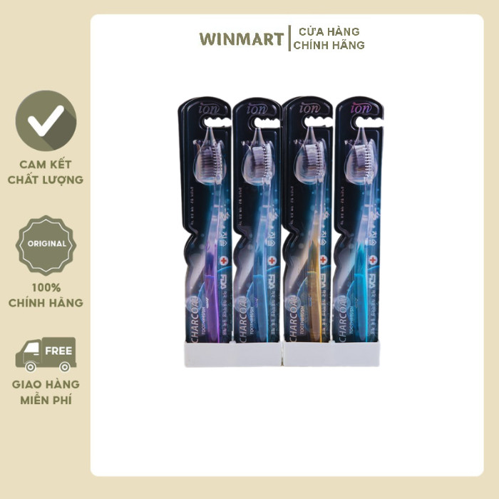 Bàn chải đánh răng than hoạt tính Ion Charcoal - Hàng chính hãng ...