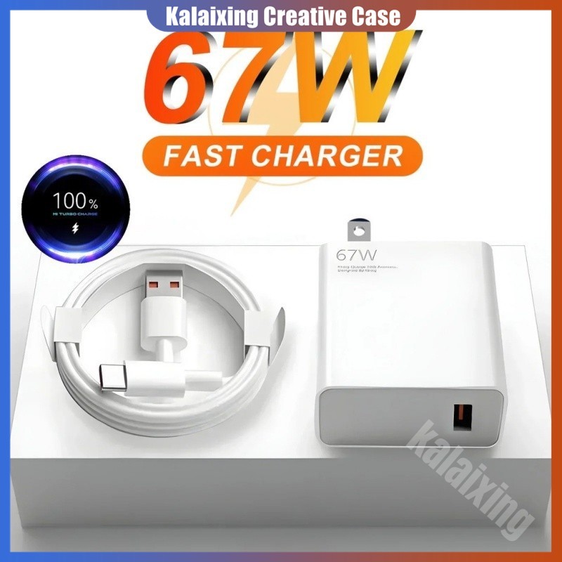 Bộ sạc USB siêu nhanh chính hãng 67W cho Xiaomi 14 13 12 11 10 Ultra Redmi K70 K60 K50 K40S Note ...