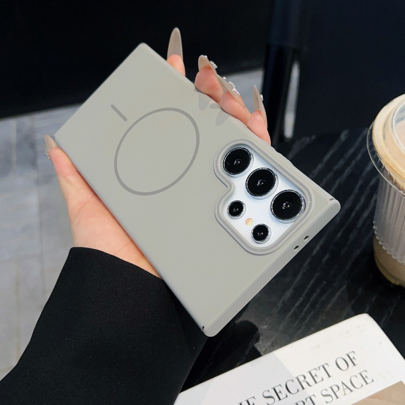 Ultra Thin Matte Hard PC Magnetic Phone Case For Samsung S25 Ultra Plus S24 S23 S22 S21 Ultra ...