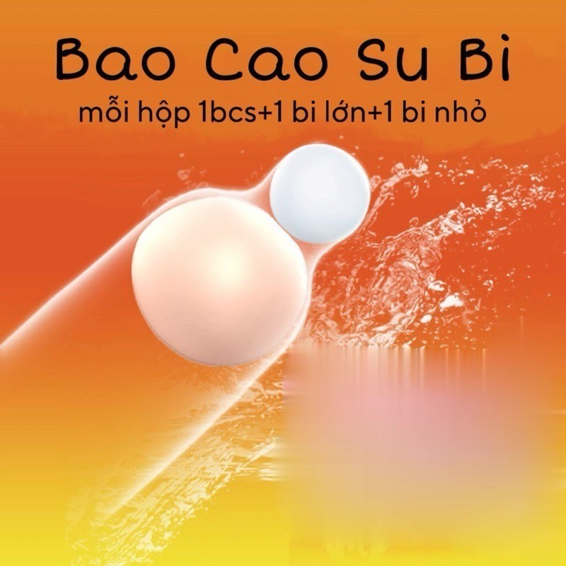 Bao Cao Su Bi. BCS Có 2 Viên Bi Lớn Ở Đầu Giúp Tăng Cảm Giác | Shopee ...