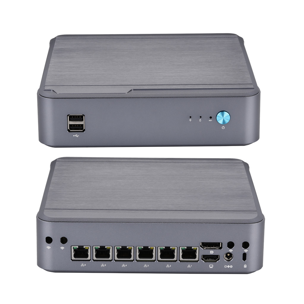 QOTOM Industial Mini PC With Core I3 I5 I7,6 LAN I225 2.5GB Pfsense ...