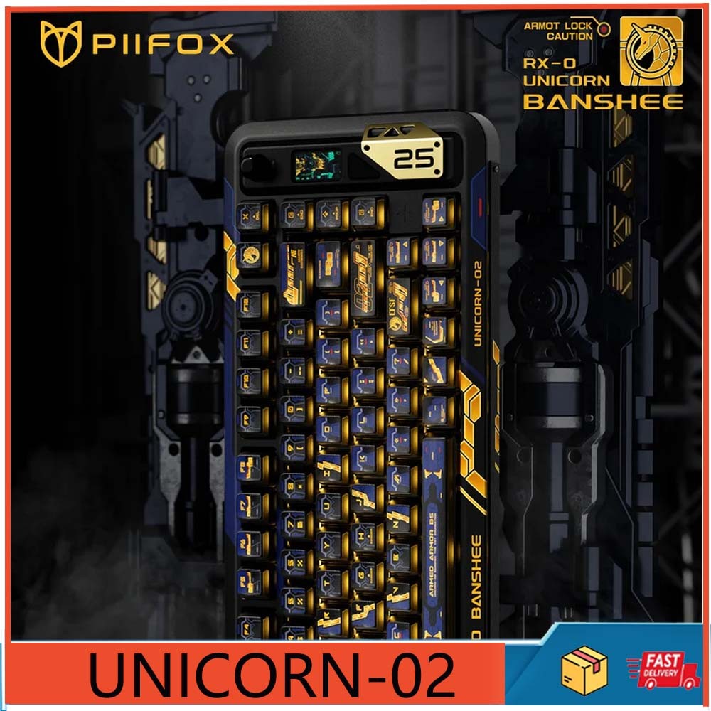 Piifox UNICORN GUNDAM-02-BANSHEE PBT chạy bằng hạt nhân trong suốt Năm mặt thăng hoa nhiệt trong ...