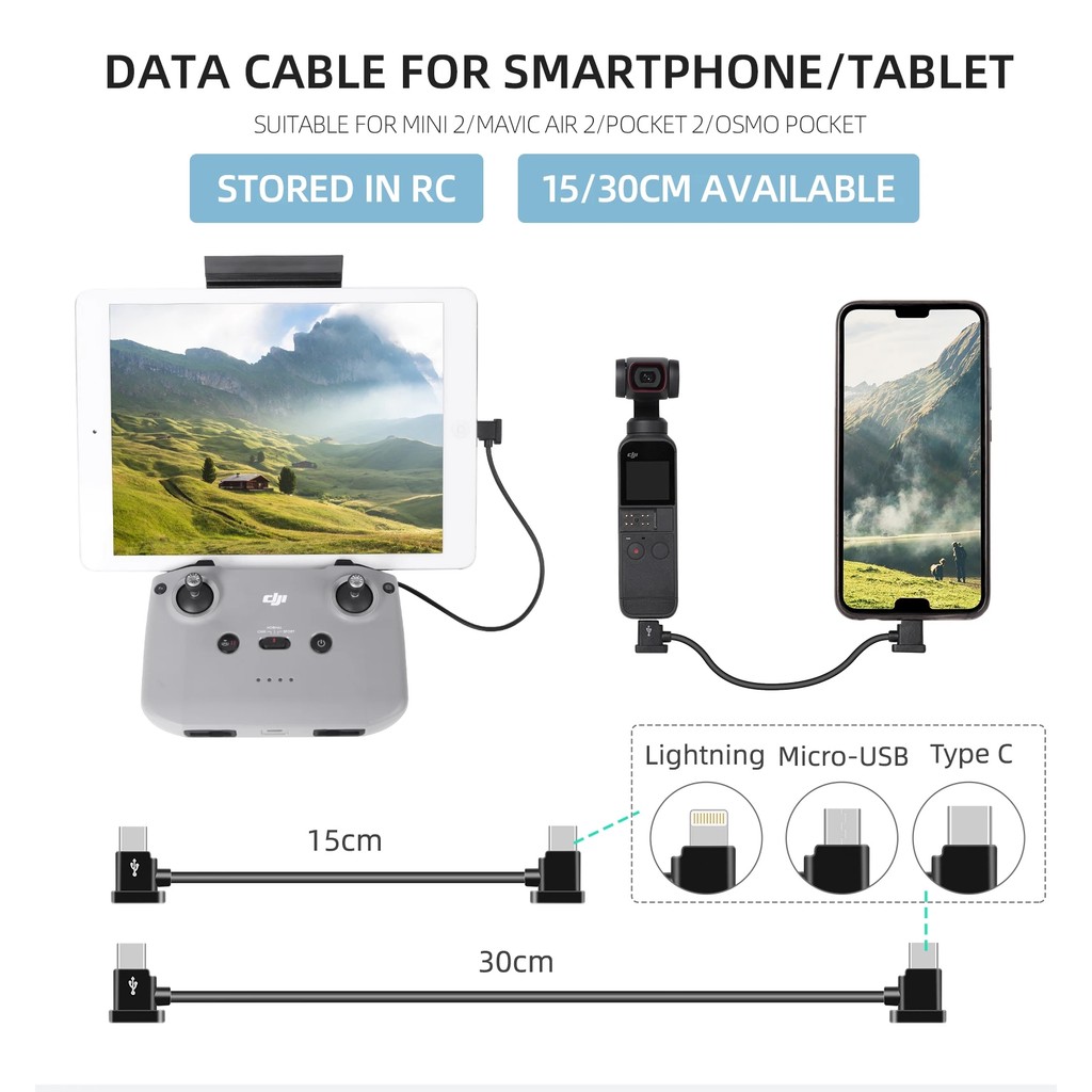 Cáp dữ liệu điều khiển từ xa RC-N1 / N2 / 3 IOS Android Micro Type-C Đường dây điện thoại cho ...