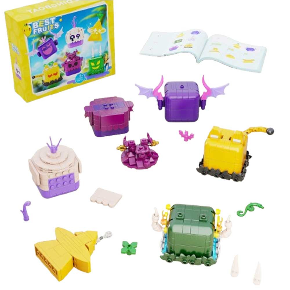 6 PCS MOC Blox Fruits Building Blocks Toys Video Game Devil Kids Gifts ...