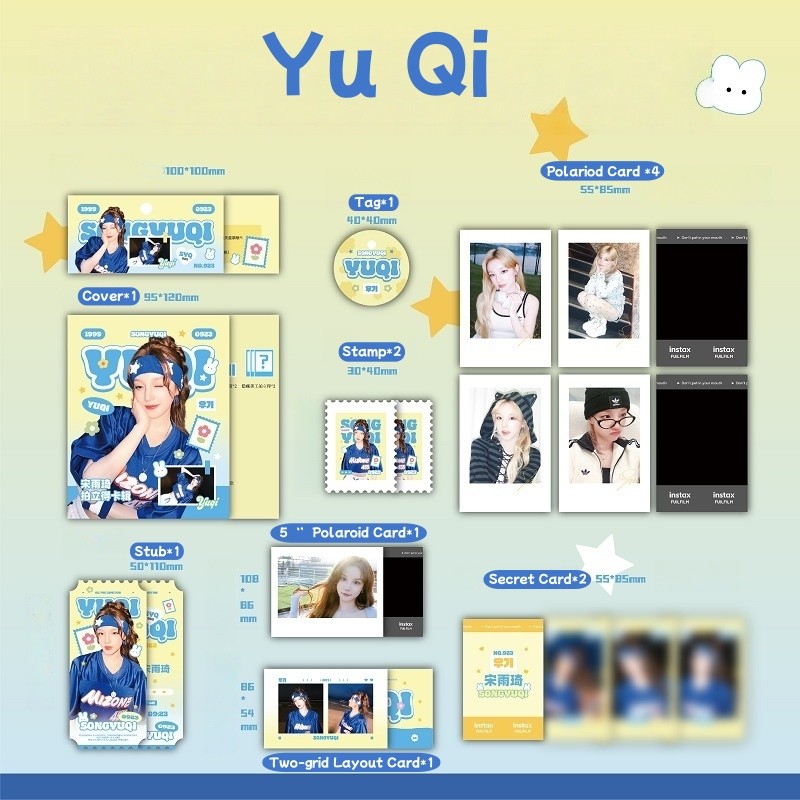I-DLE YUQI Kaji Card IVE WONYOOUNG YUJIN Laser Hình ba chiều trong suốt ...
