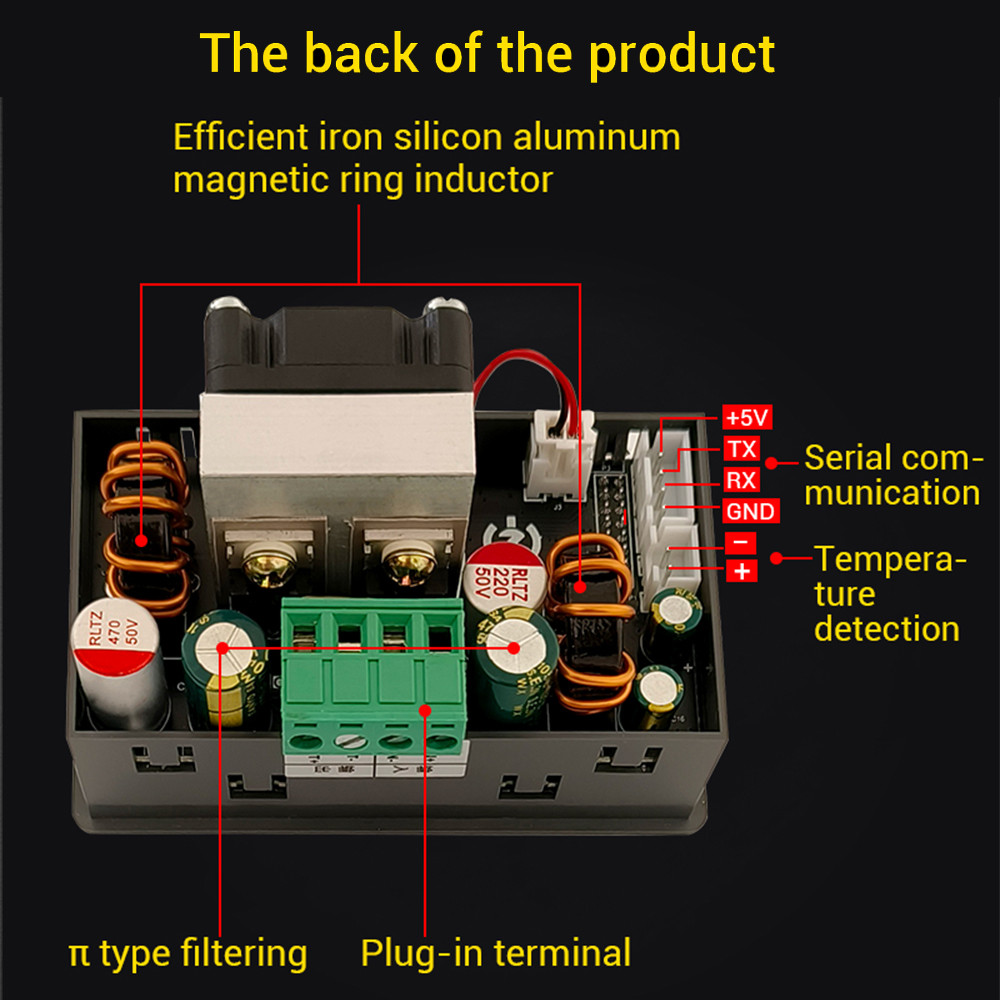 ZIQQUCU SK150 Pro CNC bước lên và bước xuống DC có thể điều chỉnh điện áp điều chỉnh mô-đun sạc ...