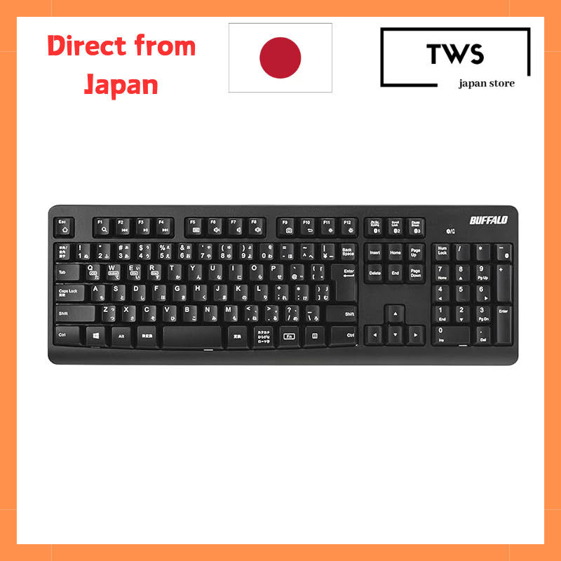 Buffalo Bluetooth 5.0 Full Keyboard for Windows, Mac, iPadOS, iOS ...