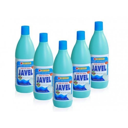1 thùng (12 chai) nước tẩy javel 1 lít, nước tẩy trắng quần áo javel ...
