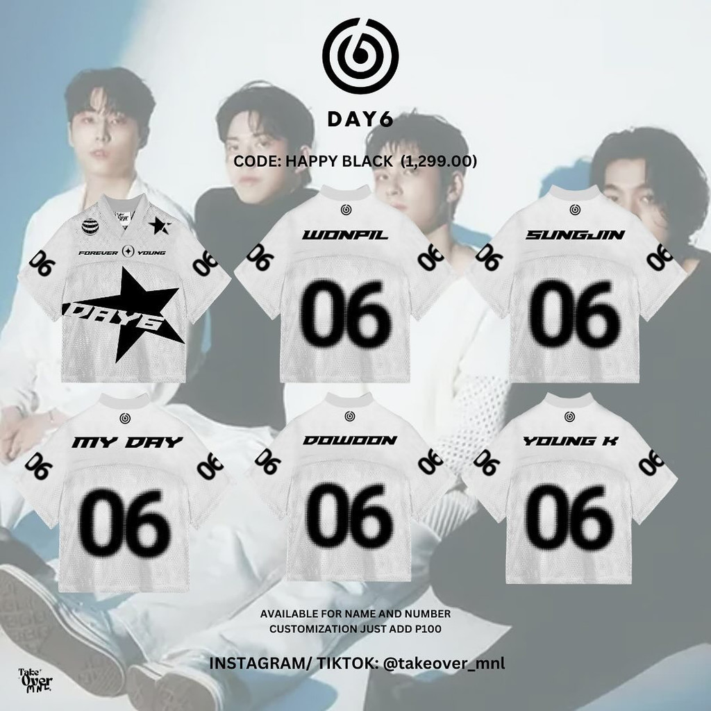 Day6 CONCERT JERSEY CHO NGÀY CỦA TÔI! Phù hợp cho DAY6 FOREVER YOUNG ...