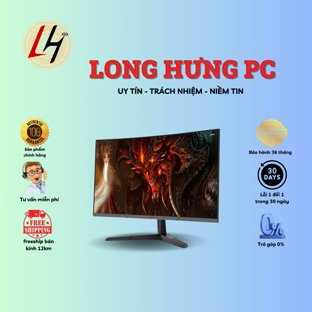 Màn hình HKC 27 inch 75Hz, 27 inch 165HZ cong | Shopee Việt Nam
