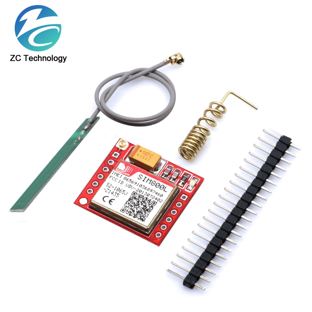 Sim800l GPRS GSM Mô-đun lõi tứ TTL Cổng nối tiếp Giao diện IPX Ăng-ten ...