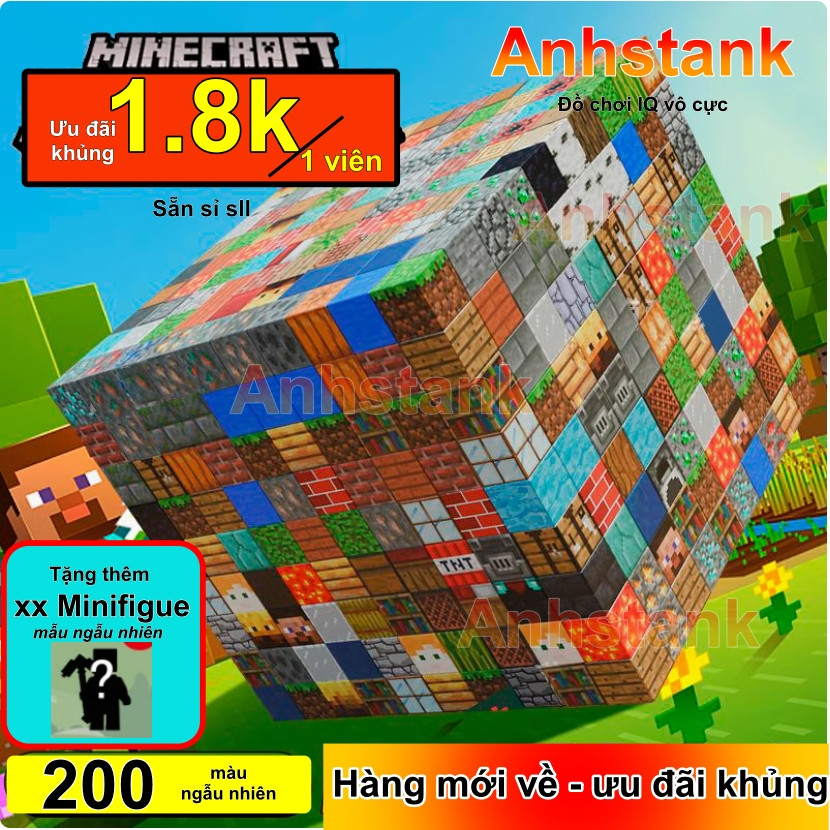 Minecraft Nam Châm Khối Xây Dựng Mô Hình - Đồ Chơi Lắp Ráp Từ Tính Cho ...