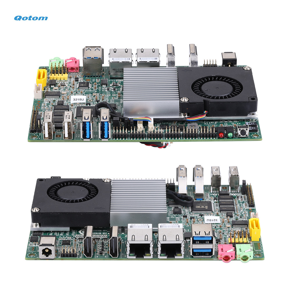 Qotom Desktop Computer Q330P Motherboard Q4005UG2-P Core i3-4005U 1 ...
