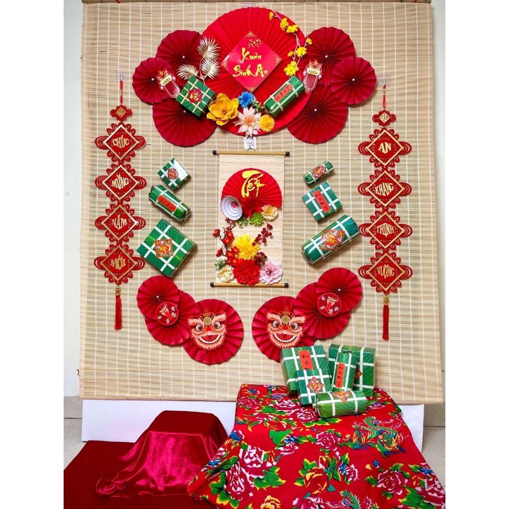 Set Decor Trang Trí Tết 2025 Bộ Decor Trang Trí Tết (KHÔNG KÈM MÀNH TRE ...