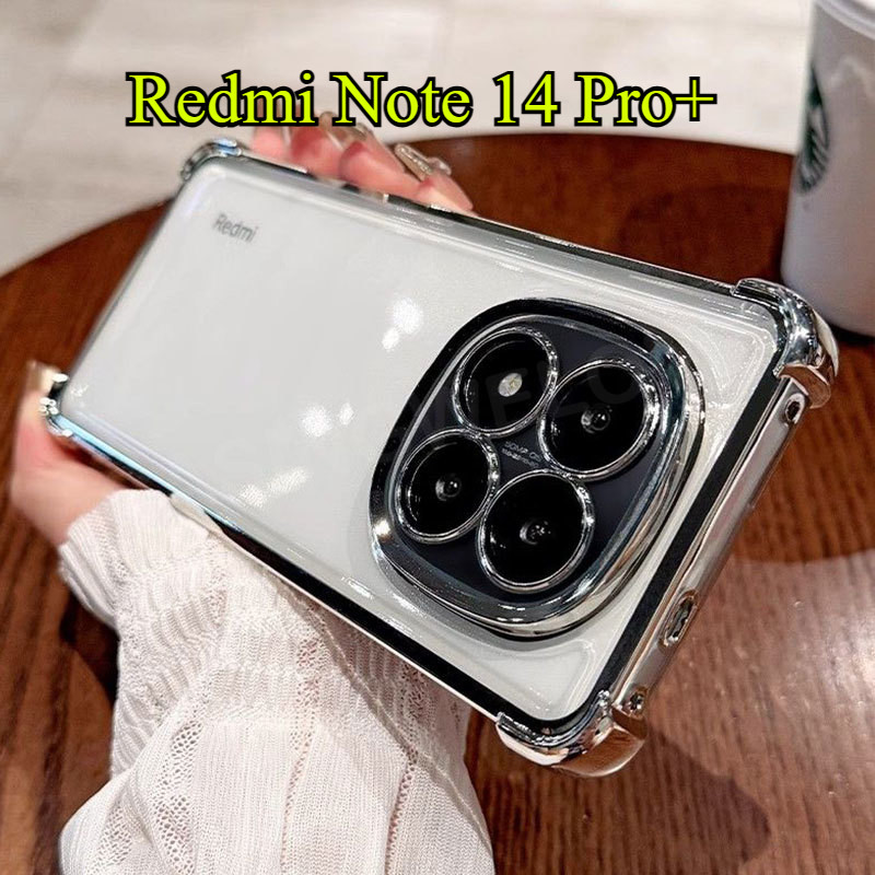 Ốp lưng chống sốc trong suốt Redmi Note 14 Pro + 2025 cho Redmi Note 14 Pro 14Pro + 14Pro ...