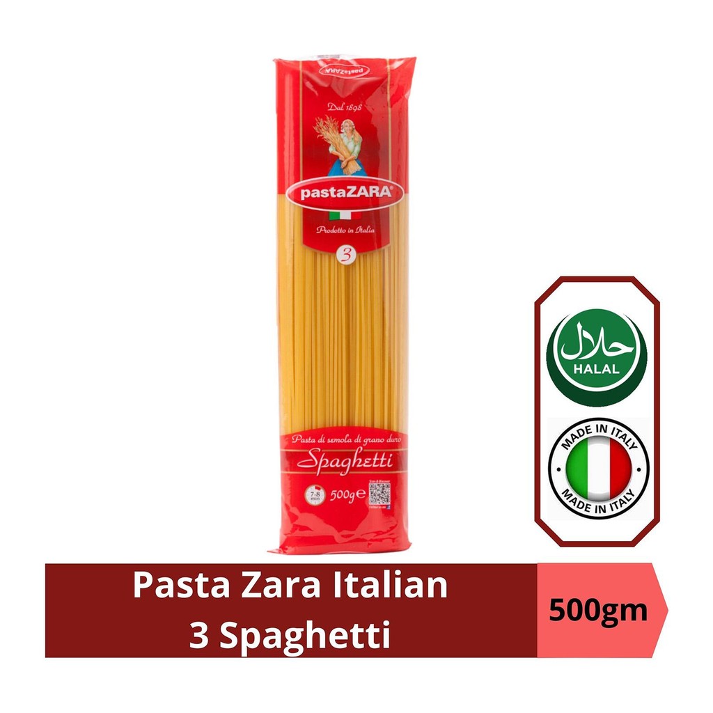 Mì ý Spaghetti No 3 PastaZARA 500g | Chính hãng | Shopee Việt Nam