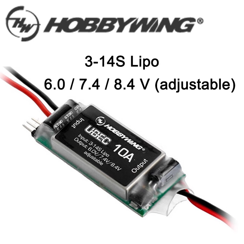 Mô-đun điều chỉnh điện áp UBEC 10A chống nước Hobbywing 3-14S 6 / 7.4 / ...