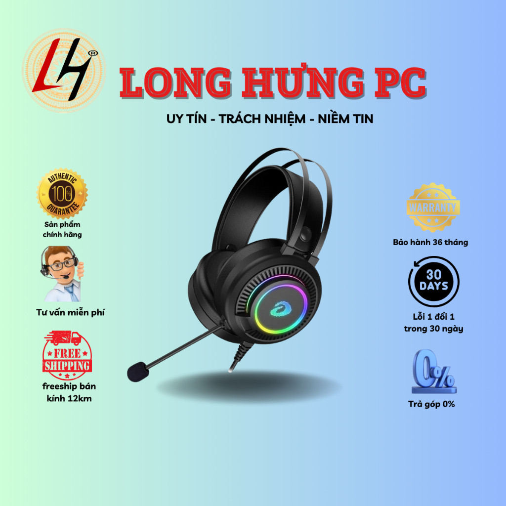 TAI NGHE DAREU EH416 RGB , 7.1, USB, LED RGB | Shopee Việt Nam