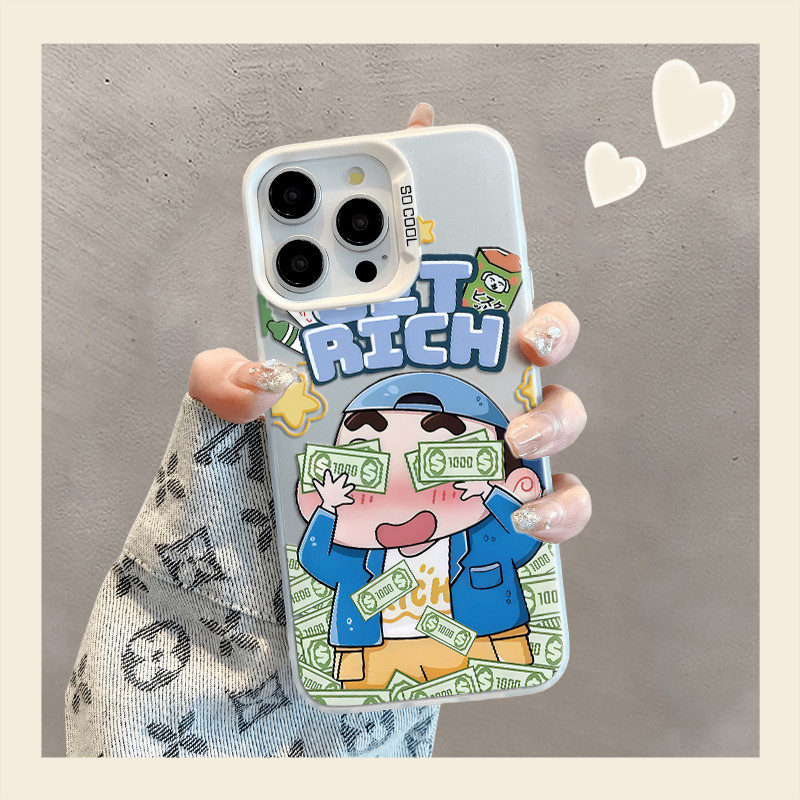 Ốp lưng Rich Shinchan cho iPhone 16 15 14 13 12 11 Pro Plus Max X XR Xs ...