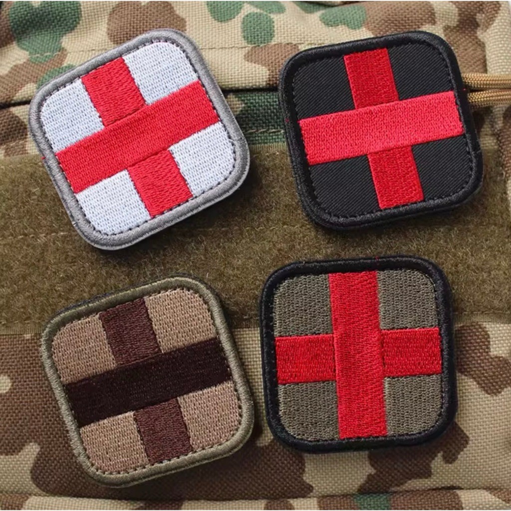 Patch_velcro thêu chữ thập y tế dán quần áo_ba lô_túi xách | Shopee ...